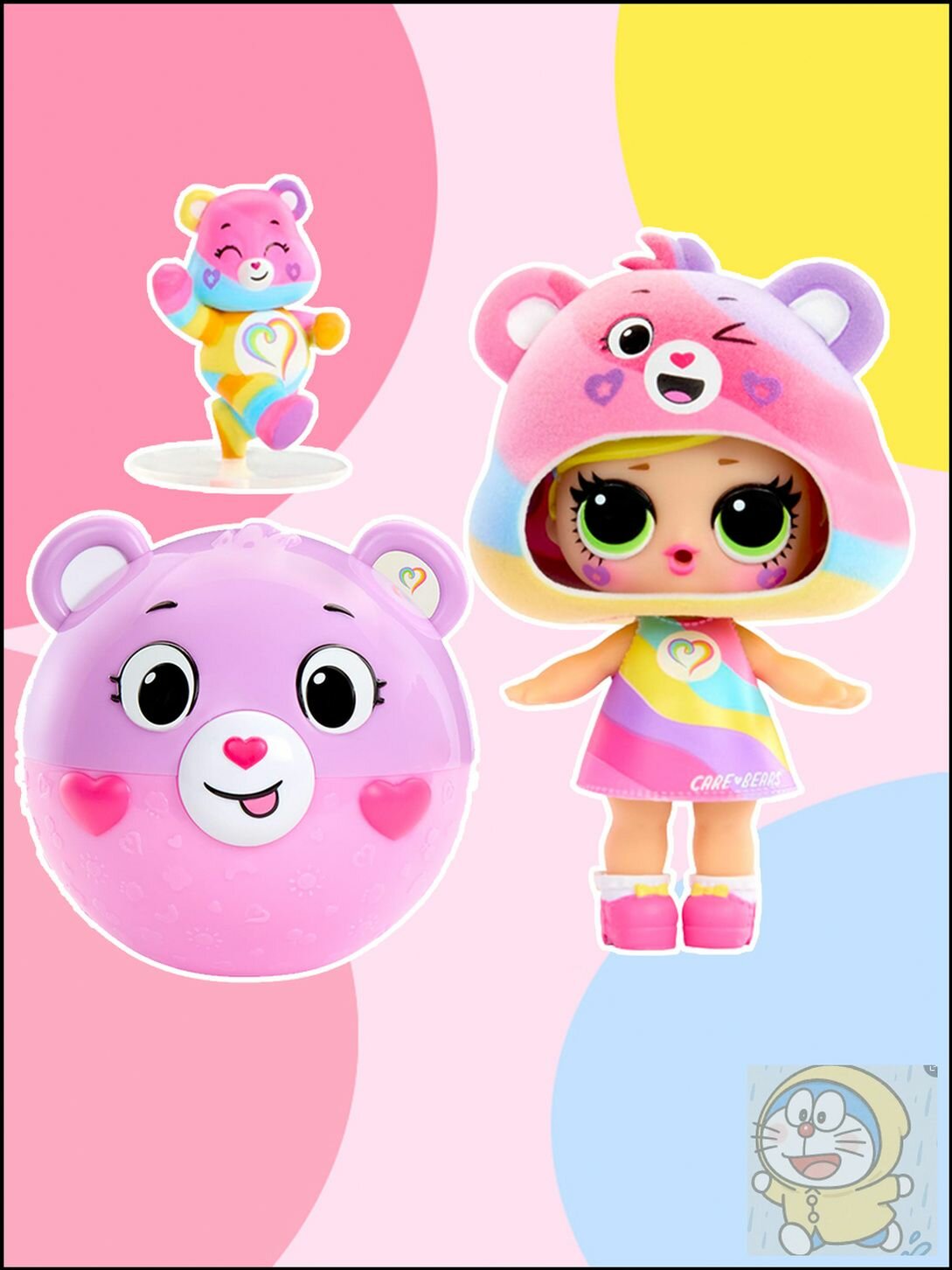 ЛОЛ Loves Care Bears Набор Модных Кукол Множество Cюрпризов