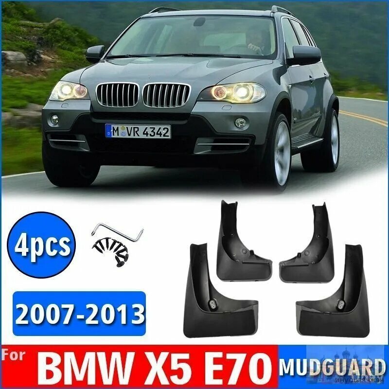 Брызговики, арт. 2007-2013 BMW X5 E70 Брызговик Автомобильные аксессуары, 4 шт.