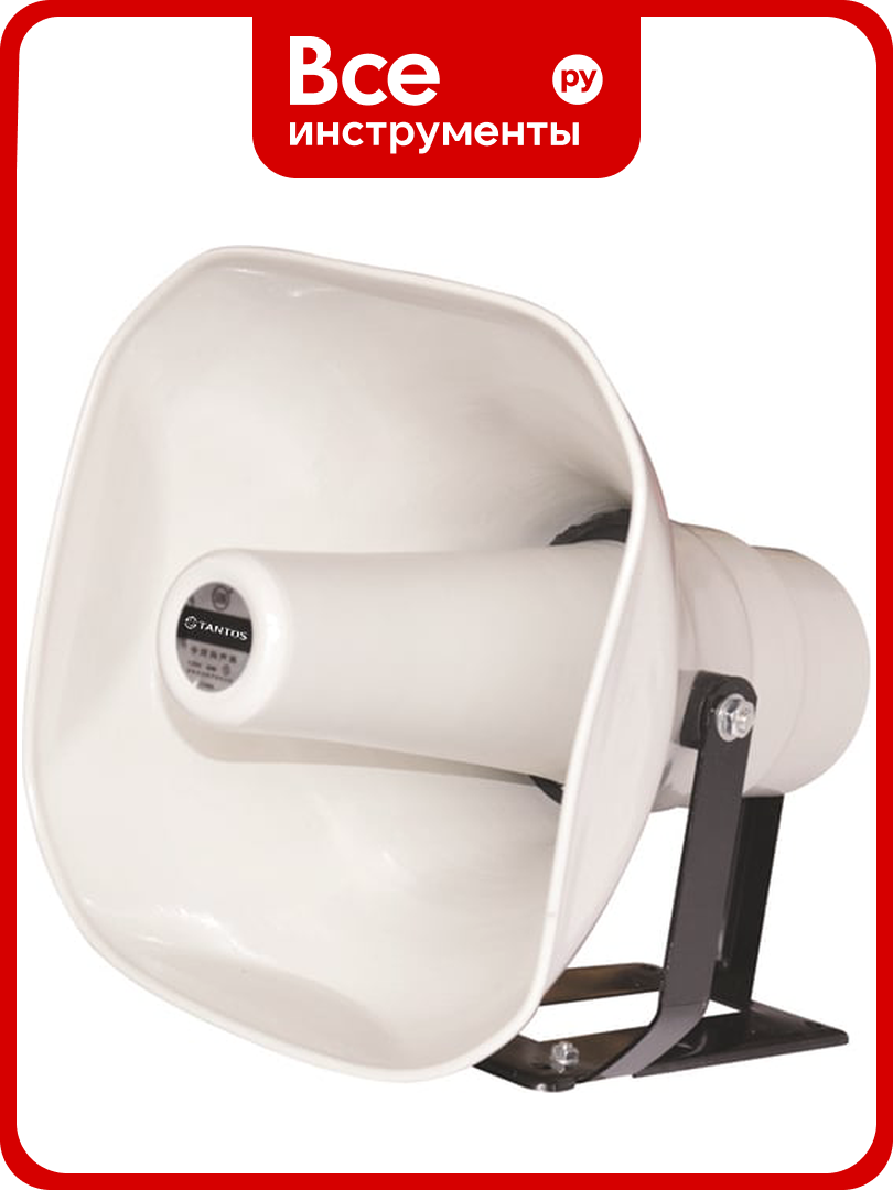 Рупорный громкоговоритель Tantos TSo-HW50 00-00026414, защита IP54, режим громкоговоритель/сирена, сетевое питание