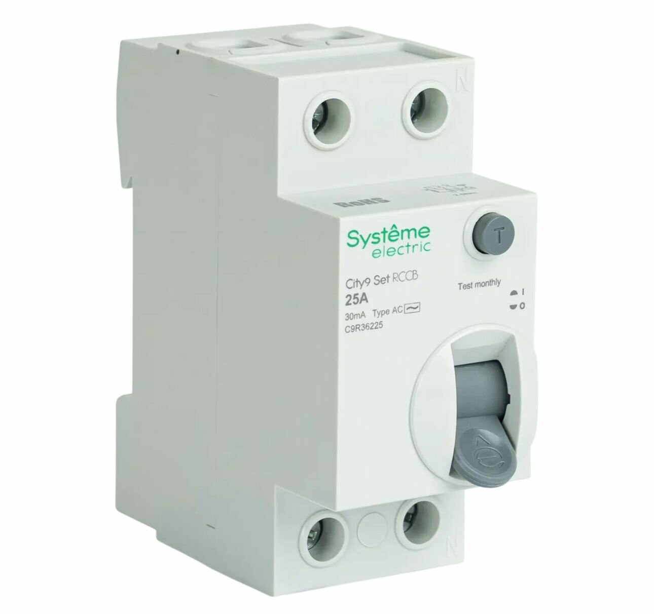 УЗО Systeme Electric City9 Set 2P 25 А 30мА 6кА AC C9R36225
