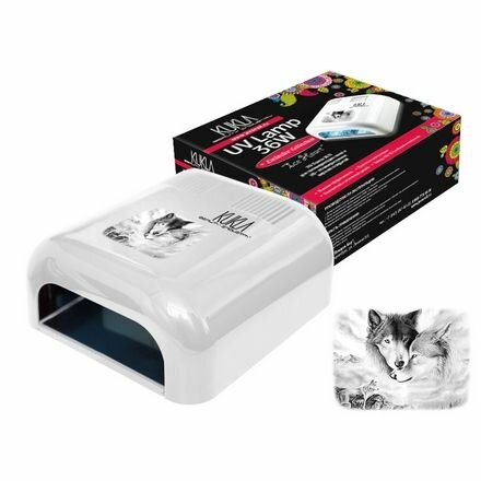 Jessnail Лампа для сушки геля, гель-лака, акрила УФ 36Вт. (4шт * 9ват.) Exclusive Collection "Ice Heart" Эксклюзив Ледяное сердце