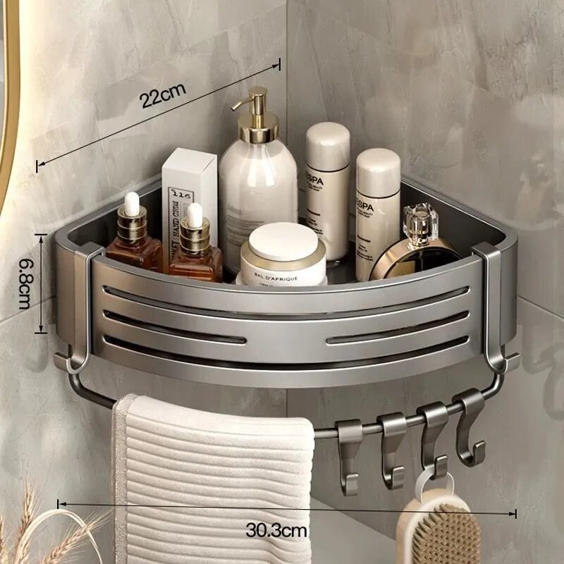 Aimosi Полка Угловая, 6.80х22.50х30.50 см