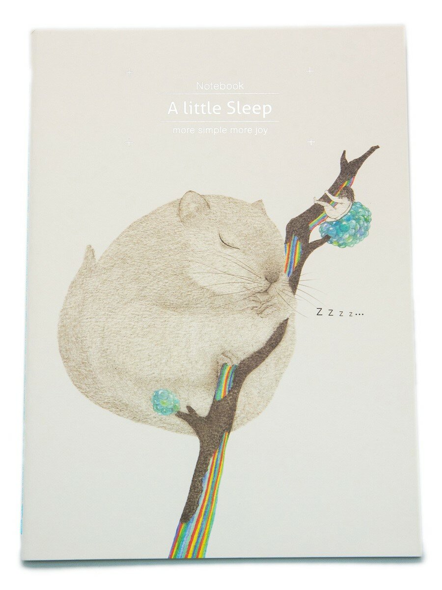 Тетрадь B5 38 листов в линейку "A little sleep" Соня, обложка картон