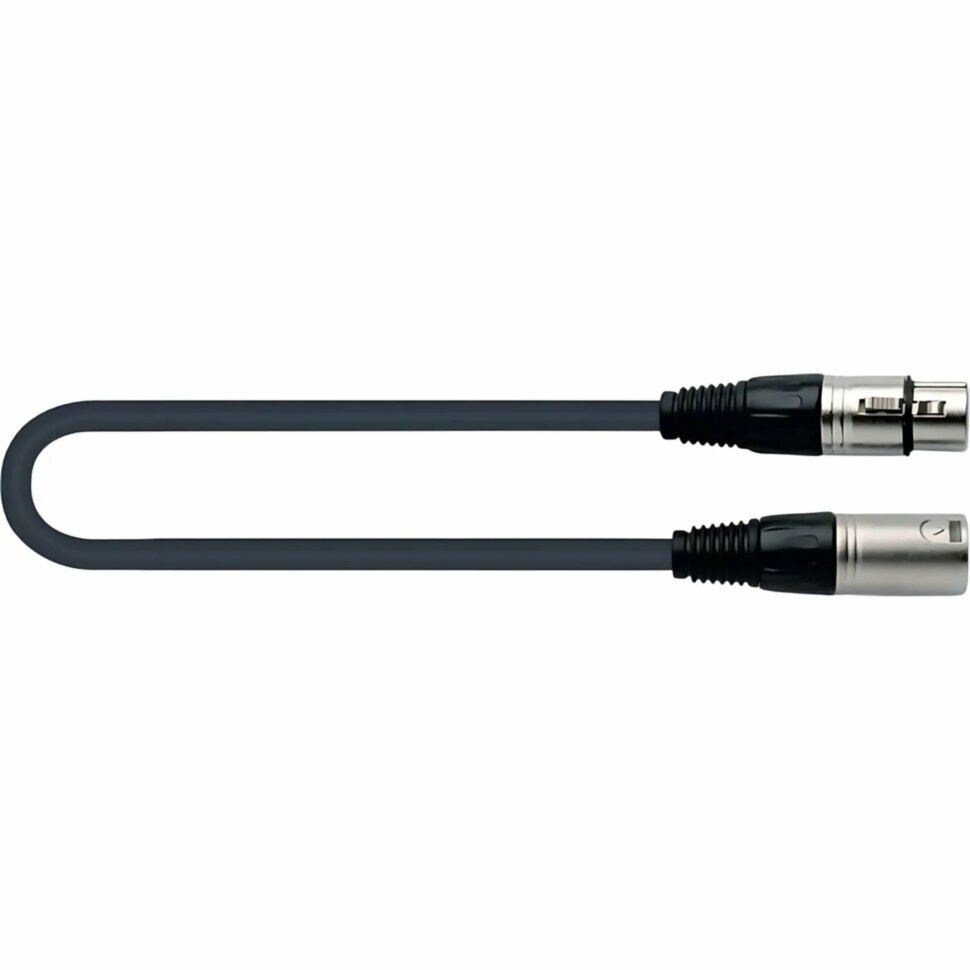 Кабель микрофонный Quik Lok MX775-3, разъемы XLR/F - XLR/M, 3м, 2201540