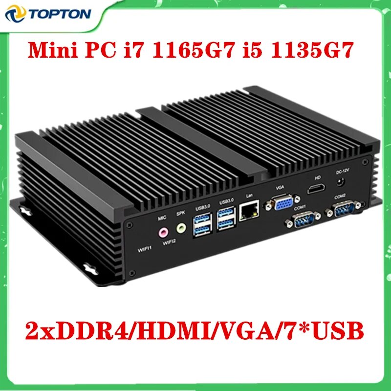 Topton GK-i7 Мини-ПК Intel 11-го поколения i7-1165G7, No Ram No HD No WiFi
