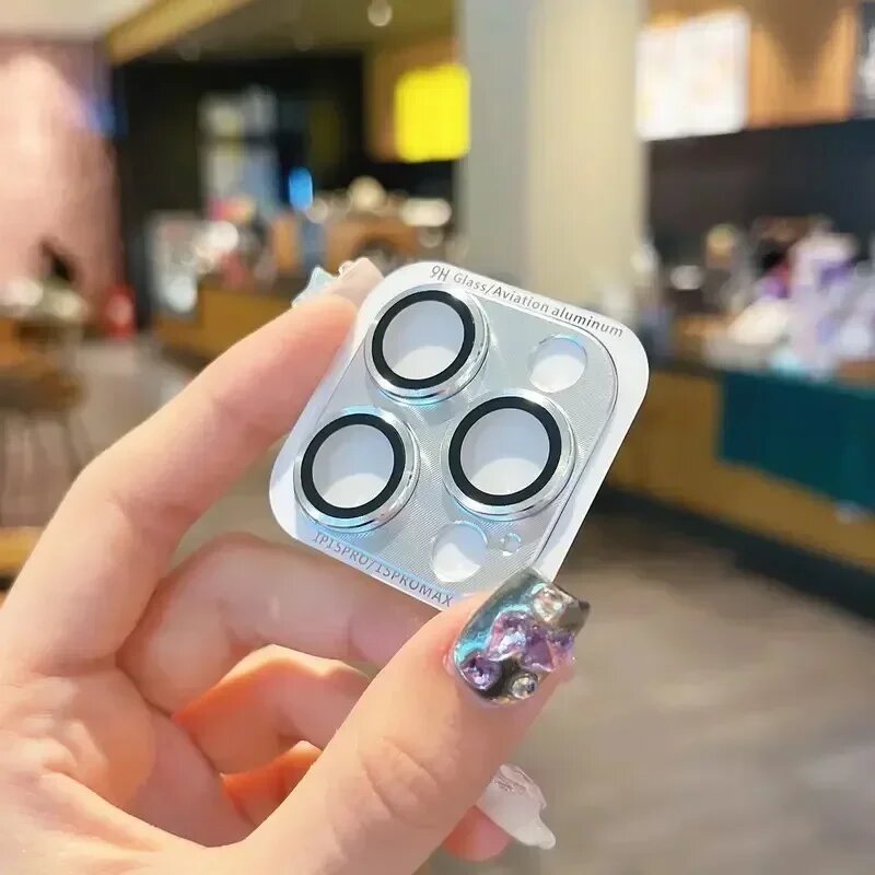 2-3 Шт. Защитных Стекол HD Для Камеры iPhone, Защита for iphone 15(2pcs, Серебряный, Silver