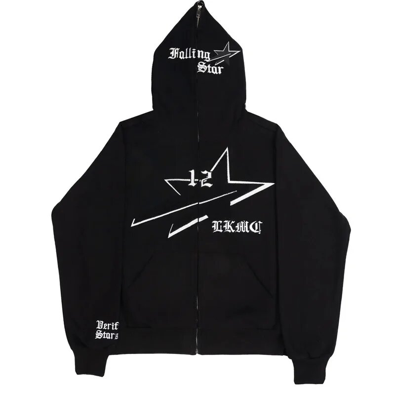 Черный худи Falling Star XXL, цвет 24