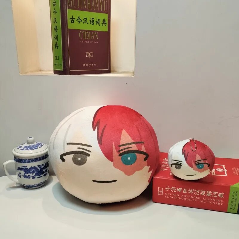 Мягкая игрушка My Hero Academia плюшевая подвеска или подушка Красный, Todoroki Shoto, 10CM