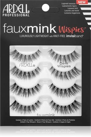 Ресницы накладные Ardell FauxMink Wispies Demi Wispies, черные, 4 шт