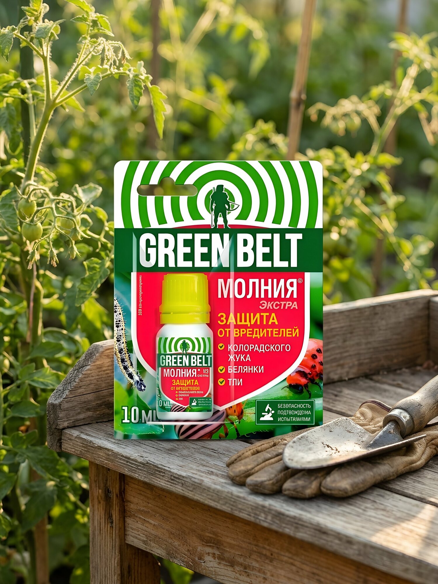 Инсектицид Молния Экстра Green Belt 10 мл от колорадского жука, тли и белянки для защиты сада и огорода