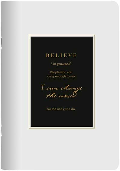Тетрадь 48л, клетка Be Smart "Believe Айвори рамка", N4766