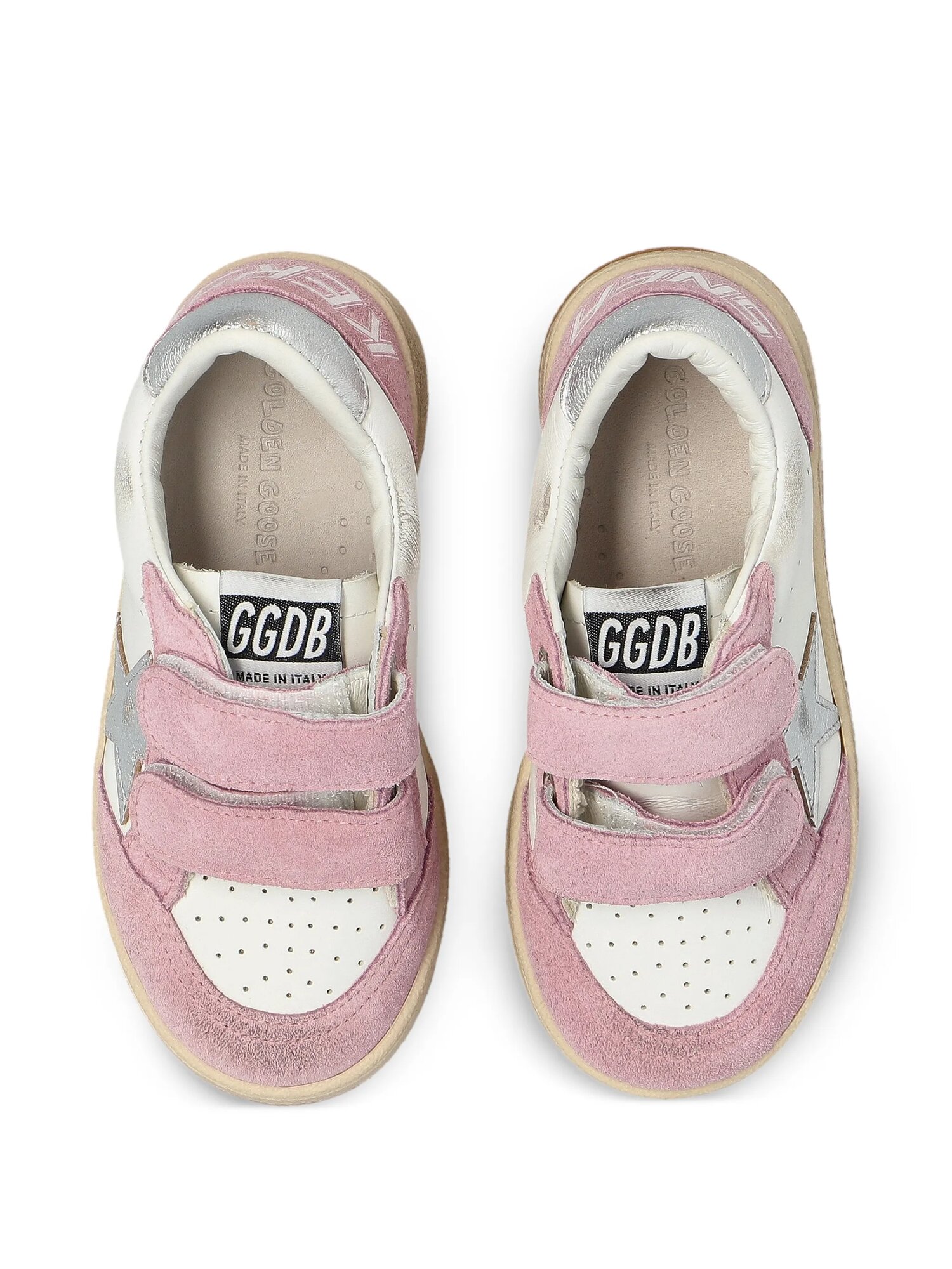 Кроссовки Golden Goose Ball Star touch-strap sneakers, размер 27, белый — фото 1