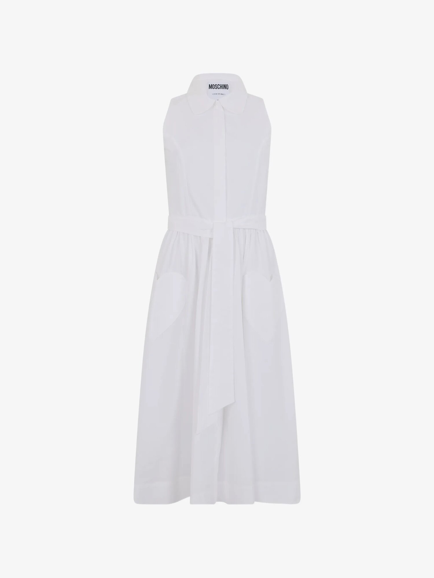 Платье MOSCHINO Sleeveless belted midi dress