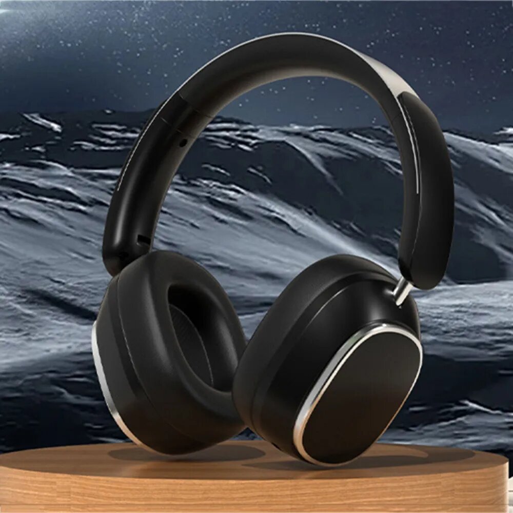 Viikei Наушники беспроводные с микрофоном, Bluetooth, USB Type-C, черный матовый