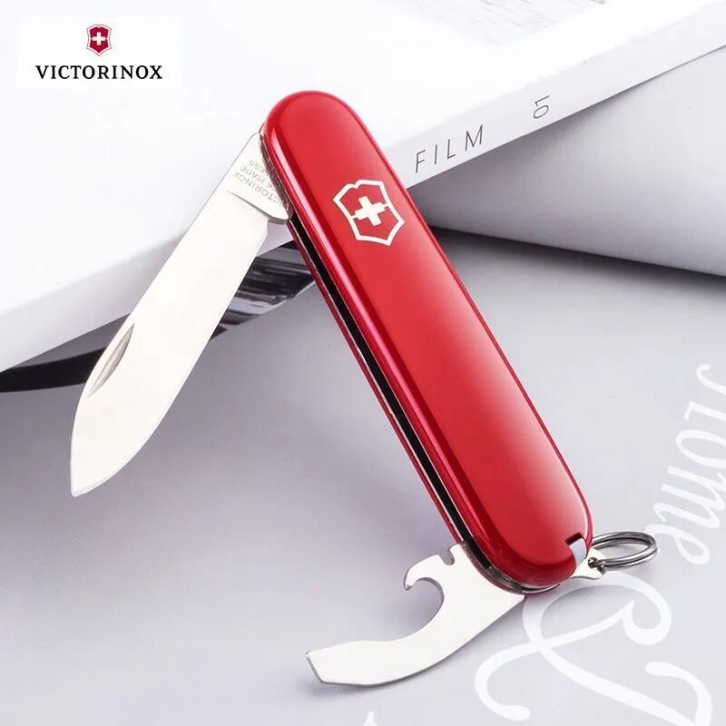Victorinox Clip (0.2303) 84 мм, 8 функций, красный, Легкий боксер