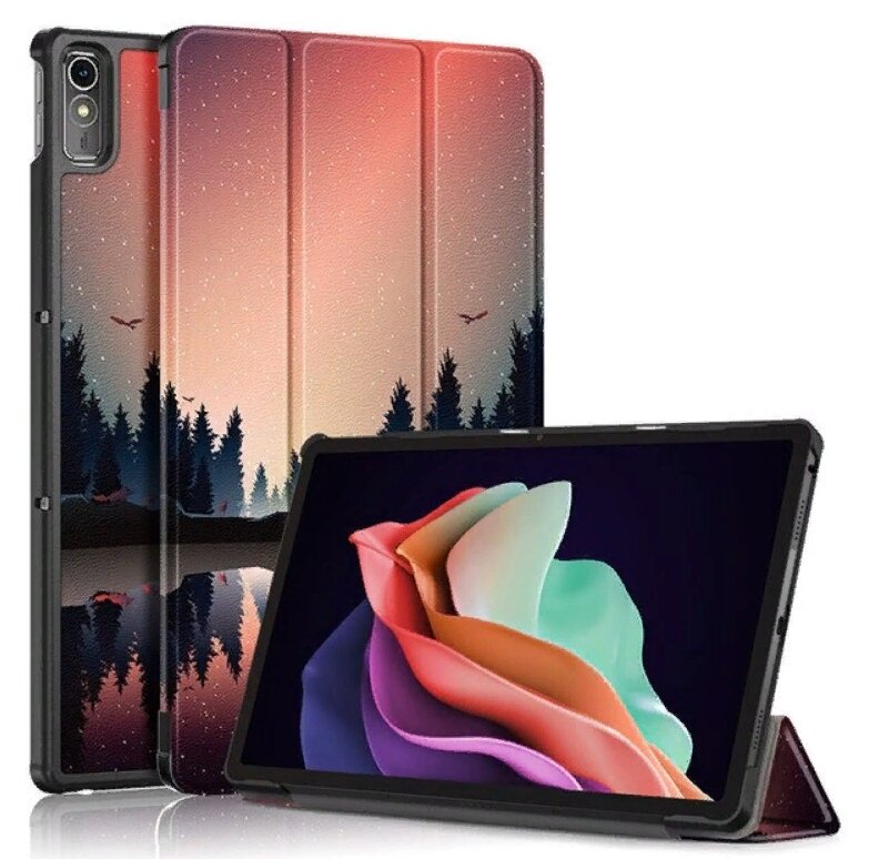 Чехол-обложка MyPads для Lenovo Tab P11 2nd Gen и Xiaoxin Pad Plus 2023 с магнитной застежкой и рисунком Сумерки