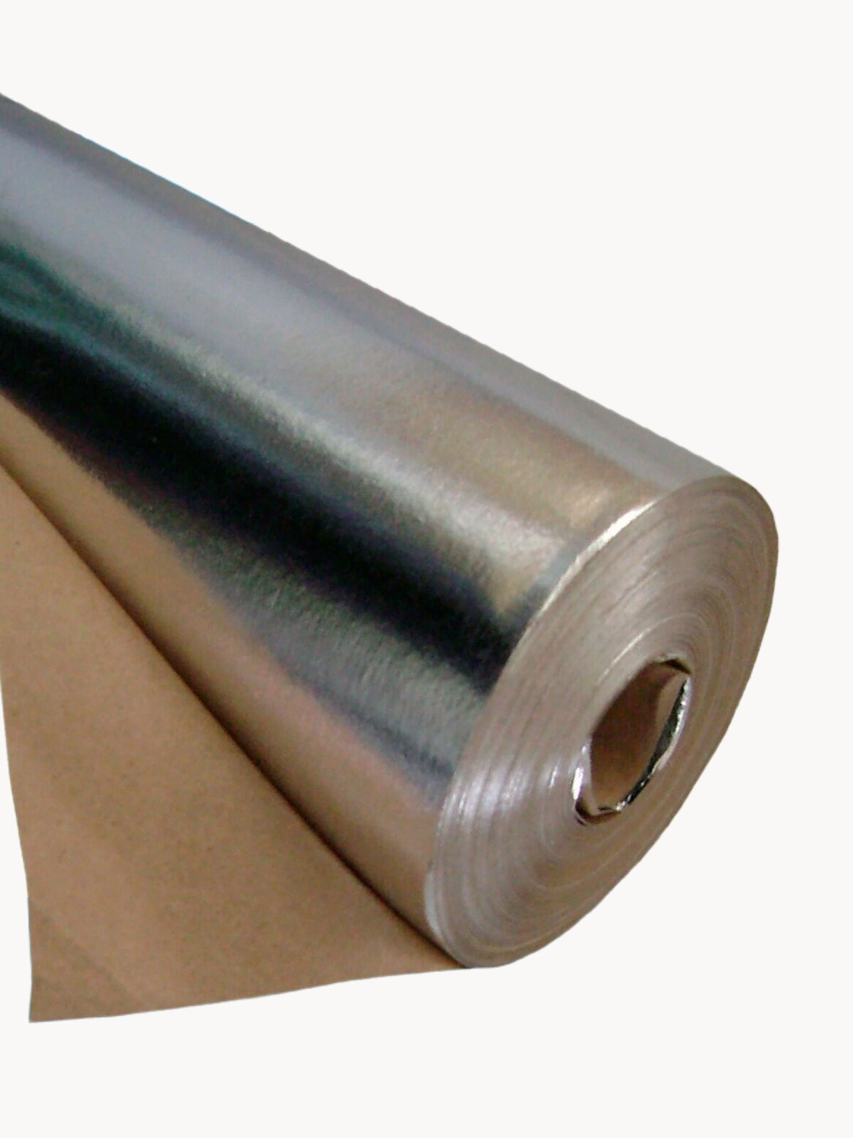 Алюминиевая фольга на крафт-бумаге для бани и сауны строительная Sofit, 1,2*25м, 30 м2, 150 мкм Алюминиевая пароизоляция, Теплоизоляция для пола