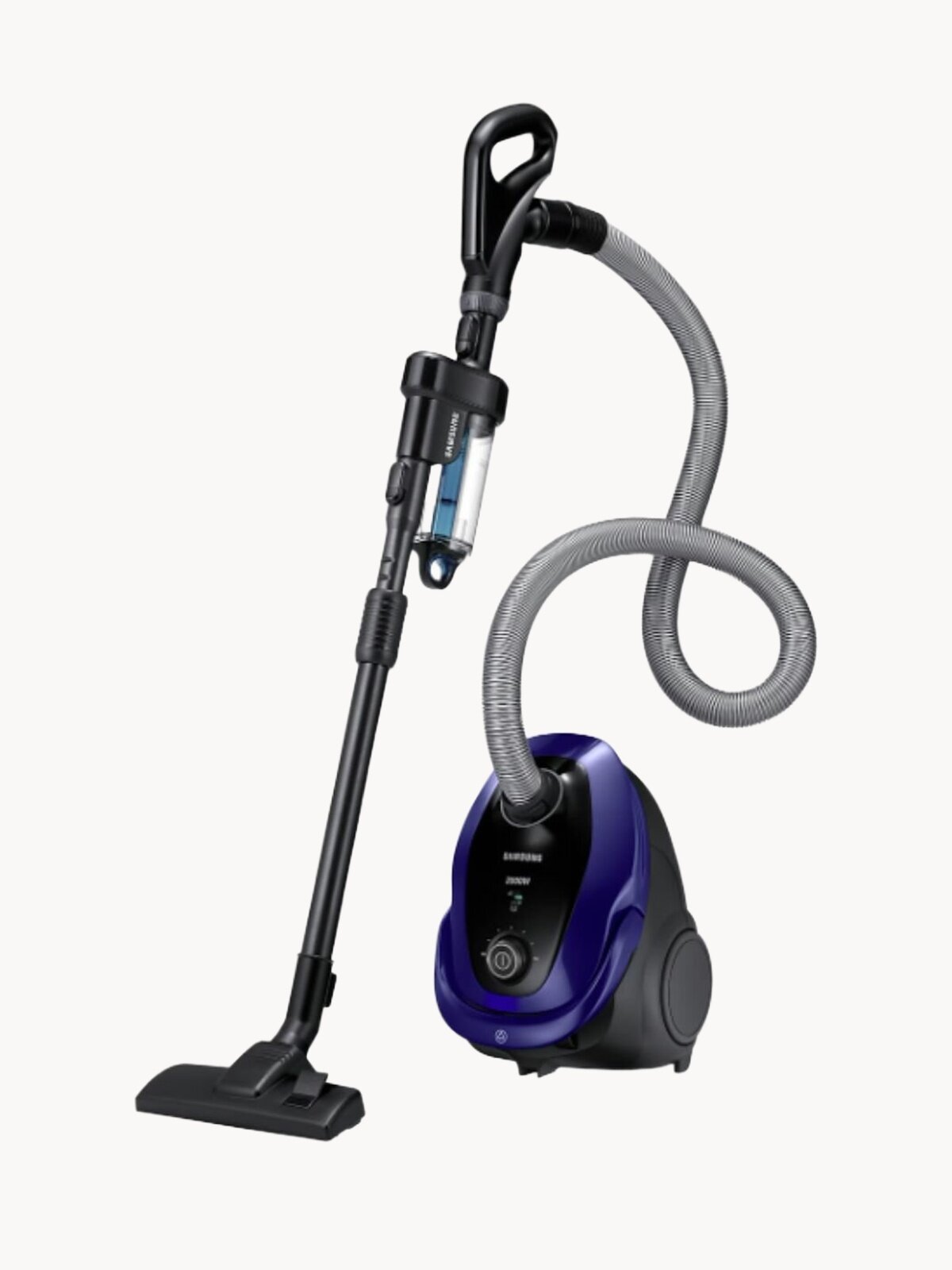 Пылесос Samsung VC20M255AWB/EV, с мощностью всасывания 460 Вт, мешок 2.5 л, синий