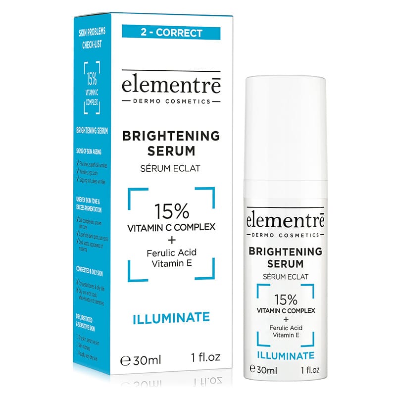 Elementre Brightening Serum Сыворотка с 15% комплексом витамина C 30 мл