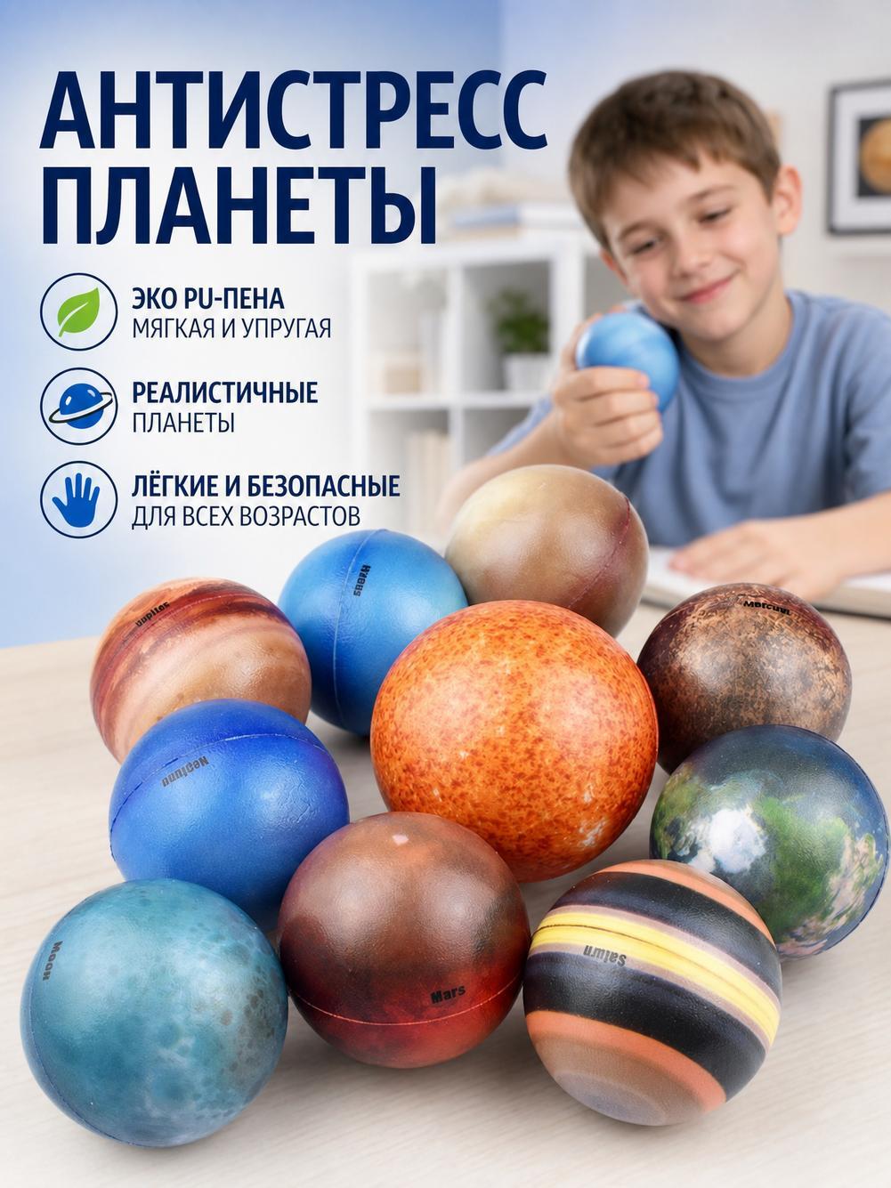 Модель Солнечной системы с восьмью планетами, учебный наглядный материал