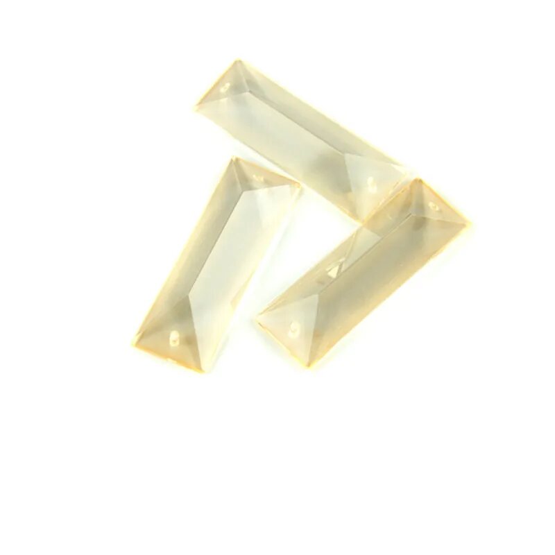Хрустальные подвески 30 штук, Champagne, 22mmx76mm one hole