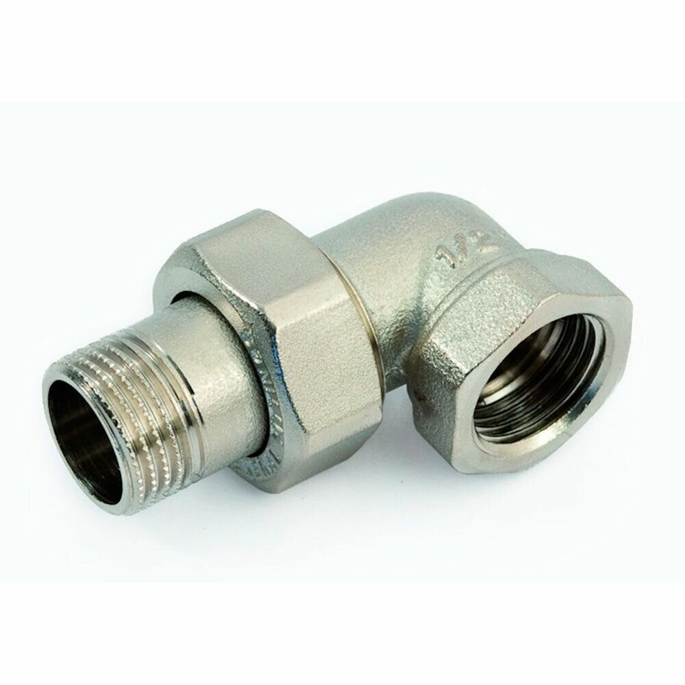 Американка угловая General Fittings 2" латунь/никель (Италия), 2700I4N202000A