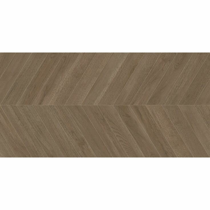 Керамогранит Delacora (Делакора) Walnut Chevron Dark матовый карвинг 60x120 см, D120249M (1.44 м2)
