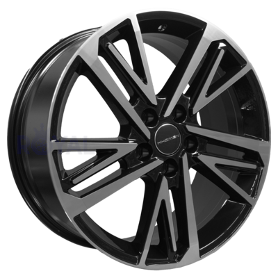 Литой колесный диск Khomen Wheels KHW1815 (Haval F7/F7x) 8x18/5x114,3 ET40 D64,1 Black-FP