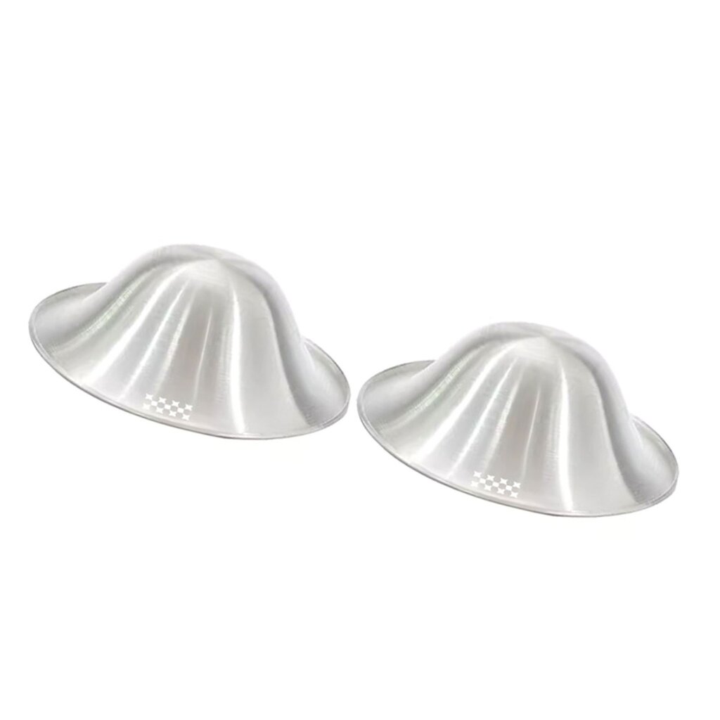 Silver Nursing Cups for Breastfeeding, Breathable Nursing Shield 45mm/55mm Nipple Protections Cover Comfortable