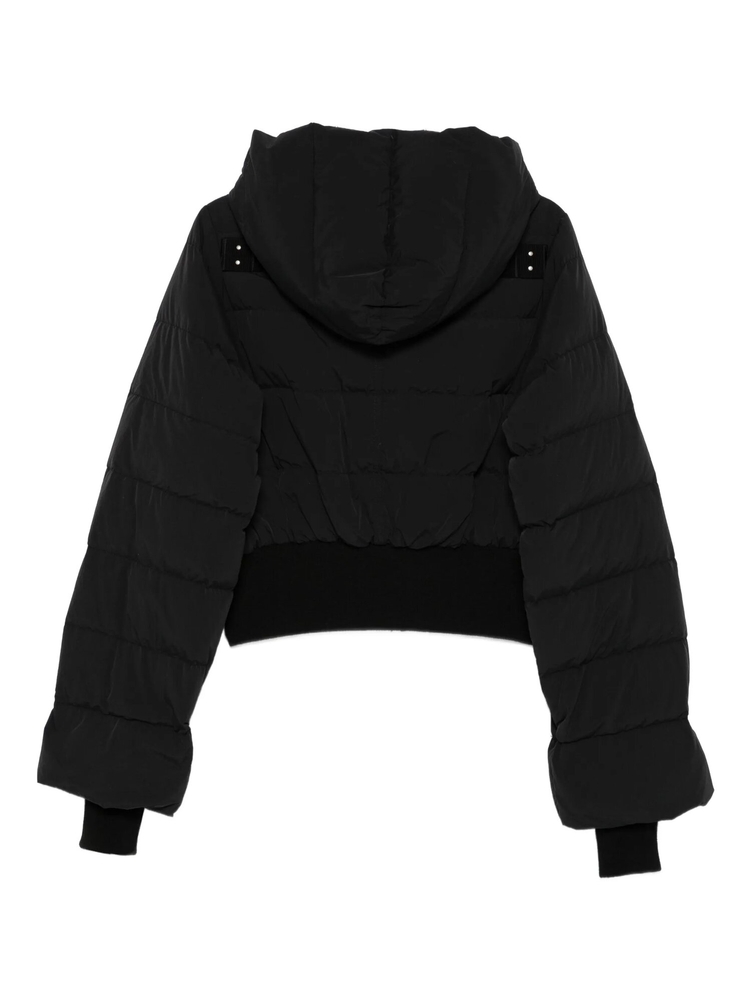 Куртка Rick Owens Hooded quilted jacket, размер 42, черный — фото 1
