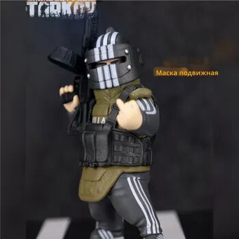 Escape from Tarkov фигурка(Killa),10cm, Черная маска подвижна