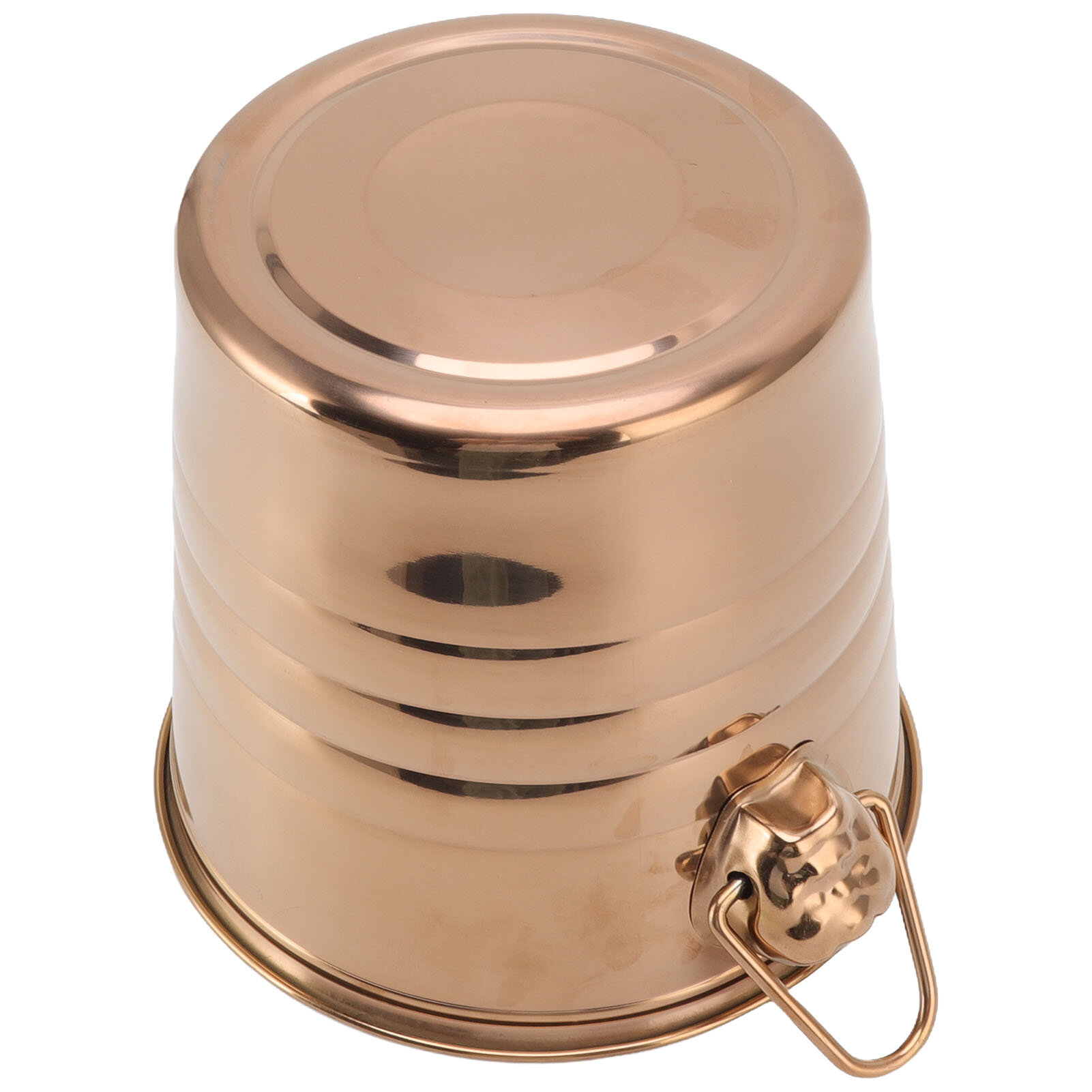 Ведро для вина 201, цельное литье из нержавеющей стали, двухслойный дизайн, стильный барный винный шкаф с большим горлышком для бара KTV, розовое золото