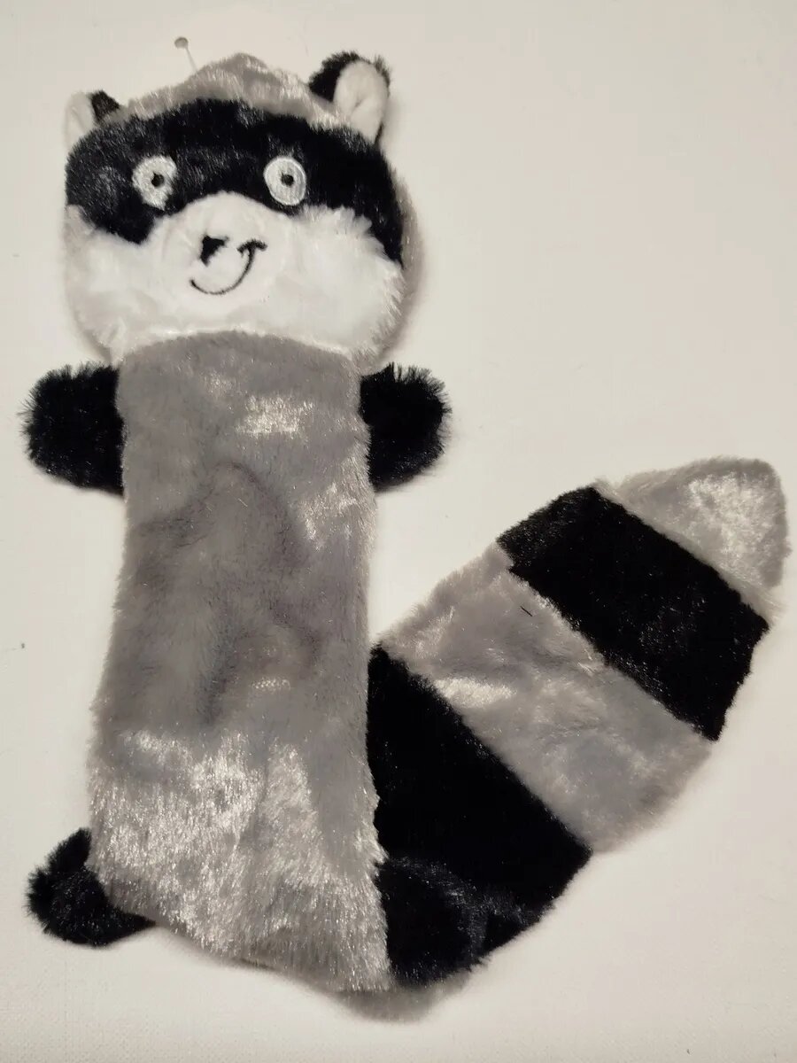 Игрушка для кошек и собак "Антистресс", с пищалкой, мягкая, енот