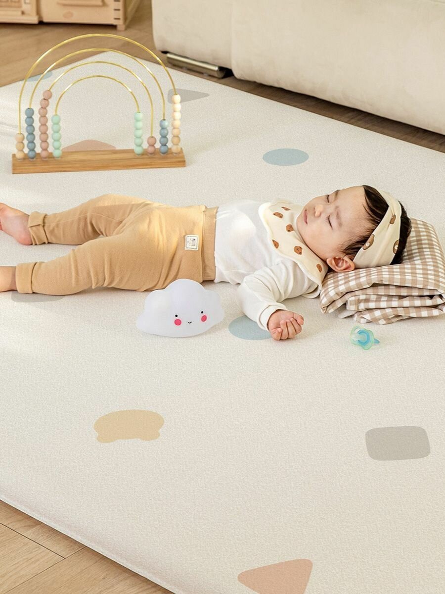 Коврик детский развивающий для ползания игровой для малышей Parklon Bubble play 230х150x4 см, Пастельные тона