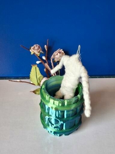 Миниатюрная игрушка ступа Бабы Яги, маленькая - 1 шт, размер 5 см * 4 см, для ватной игрушки, куклы, ручная работа