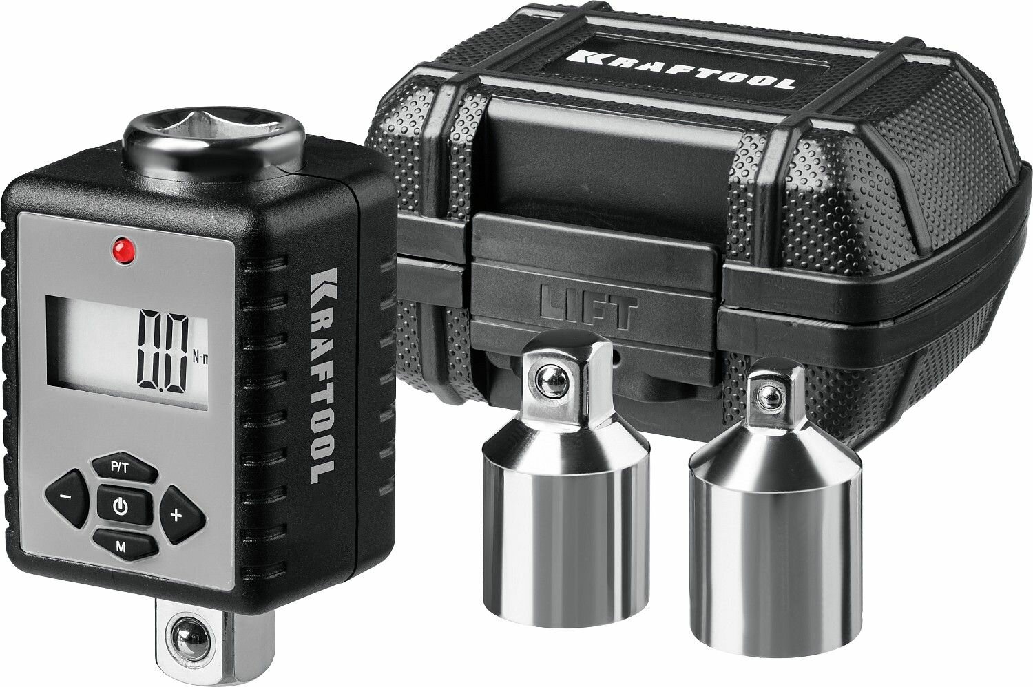 Адаптер KRAFTOOL GRAND, 1/2", 40 200 Н м, динамометрический, с переxодниками