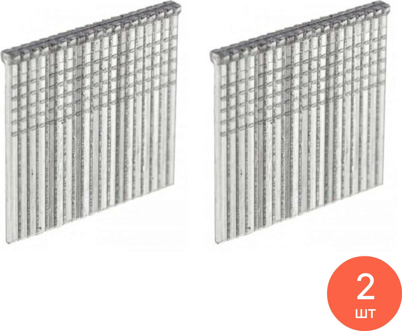 Гвозди для степлера Elitech / Элитек строительные, 35мм, 5000шт. / расходные материалы и оснастка (комплект из 2 шт)