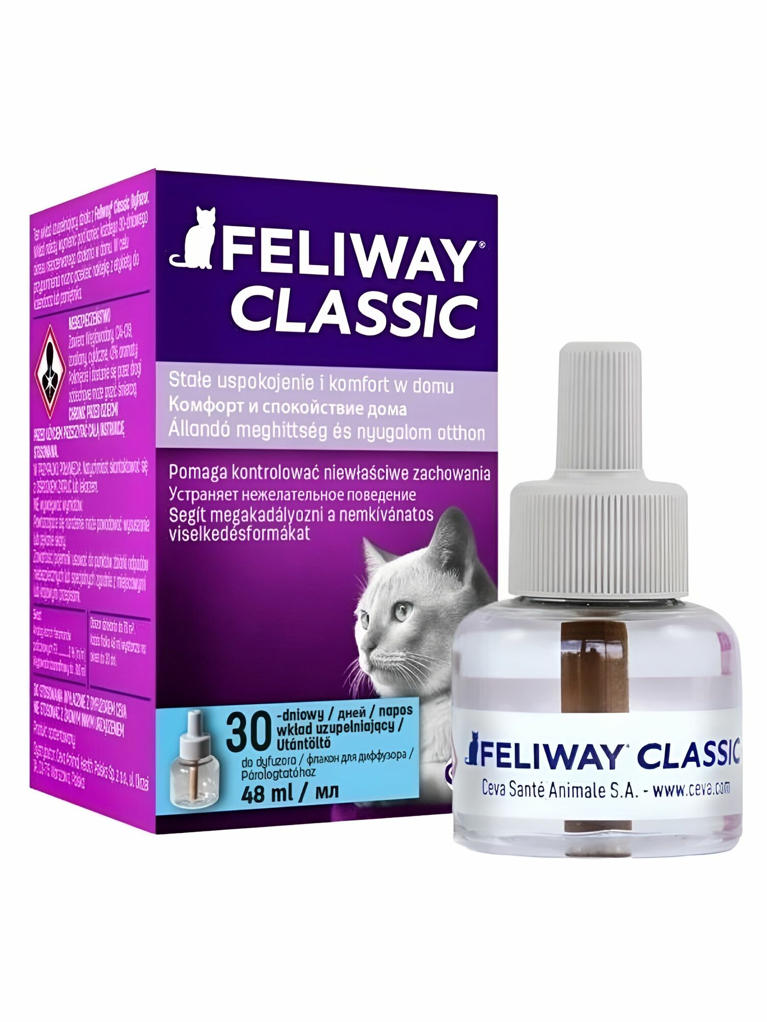 Ceva Феливей ( FELIWAY) Classic Феромон для кошек флакон 48 мл без диффузора