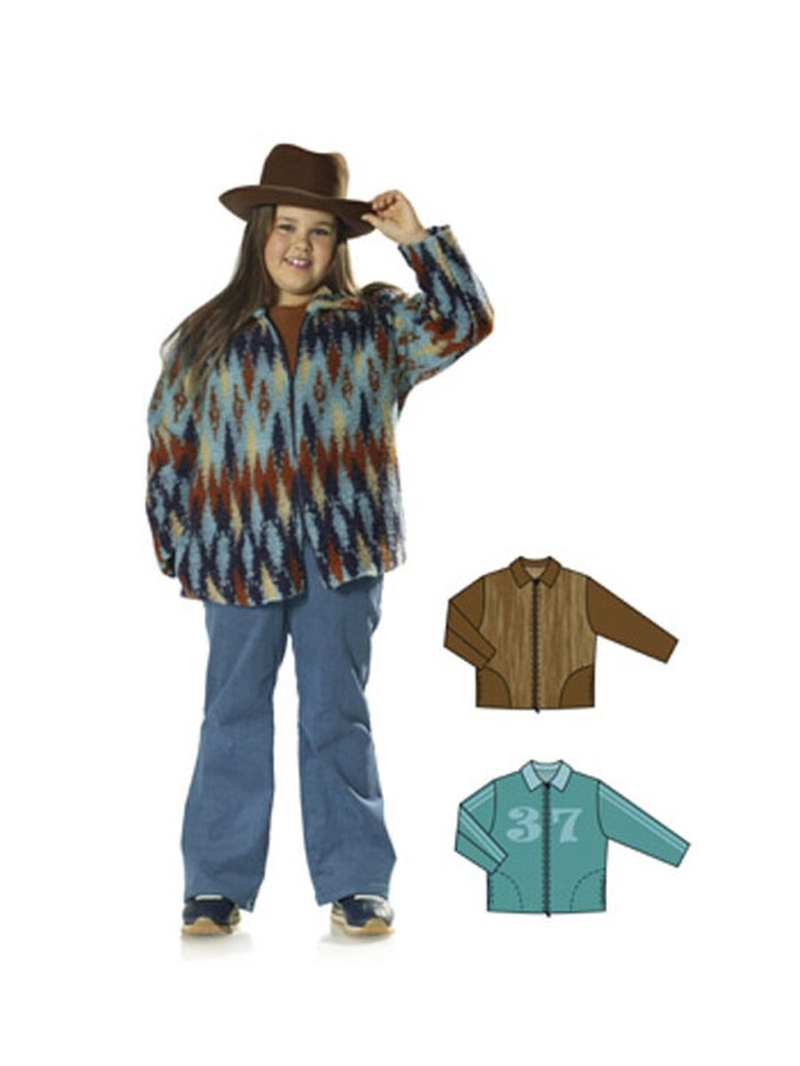 Выкройка куртки (для полных детей)