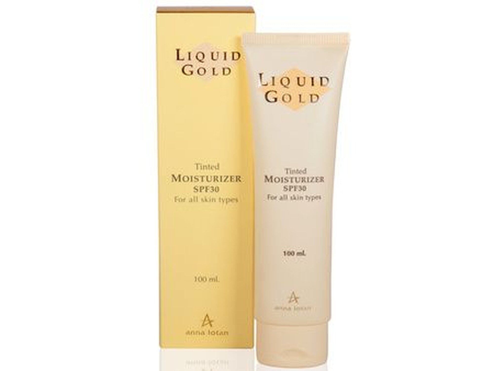 Anna Lotan Защитный крем SPF30 Liquid Gold Tinted Moisturizer SPF30 For all skin types 100 мл