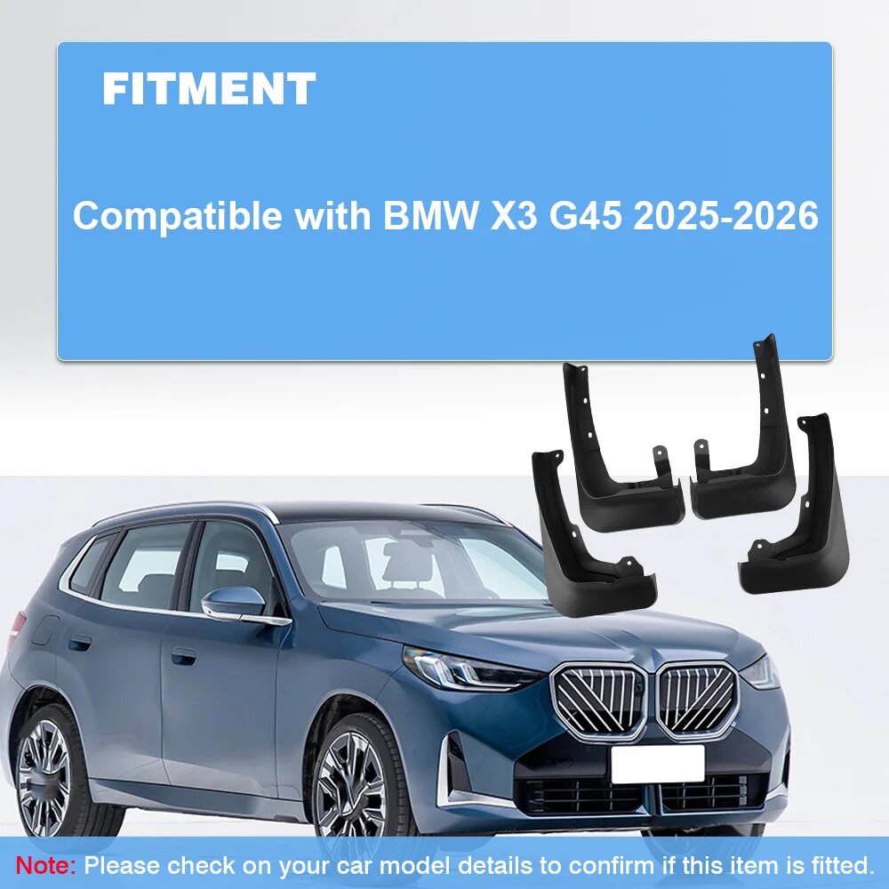 4 шт. автомобильные передние и задние брызговики, брызговики для BMW X3 G45 2025-2026, автомобильные брызговики, защита крыла