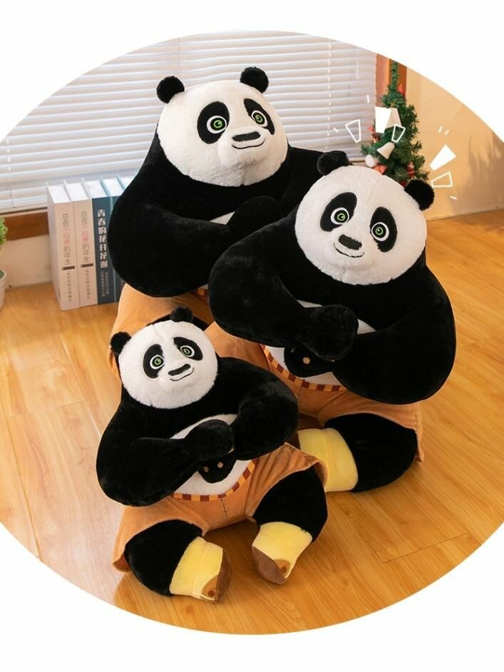 Мягкая игрушка, Персонаж фильма "Кунг-фу Панда 2024"/50cm