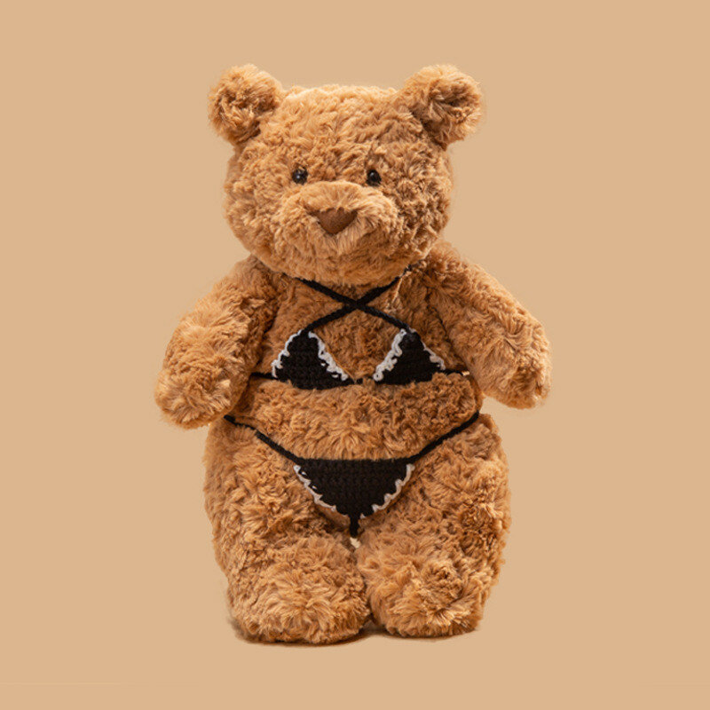 Plush teddy bear doll with bikinis for kids and teens gift toy collection