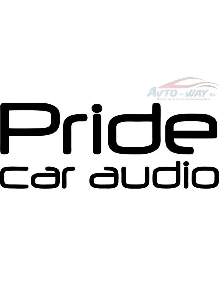 Наклейка на авто LEO PRINT "PRIDE CAR AUDIO", 180x70 мм, немецкая плёнка oracal, черная