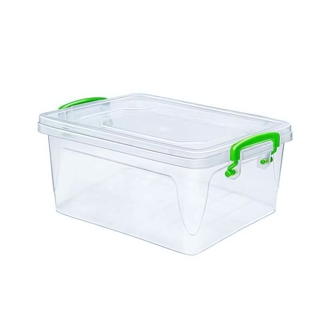 Контейнер пластиковый "Fresh Box" 1,5 л, разноцветный принт, прямоугольный для хранения