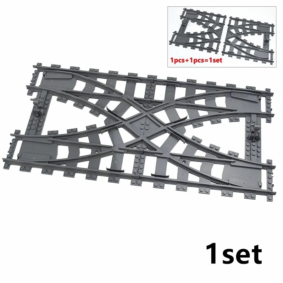 Ледуо городские железные дороги набор Серый, Two-way-track-change