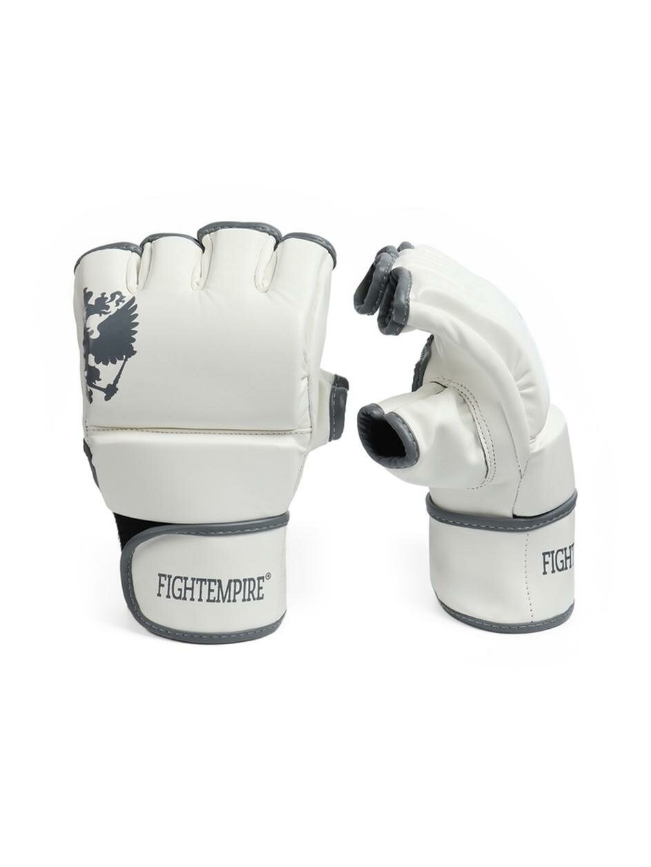 Перчатки для ММА боевые FIGHT EMPIRE, PRIDE, белые, размер XL