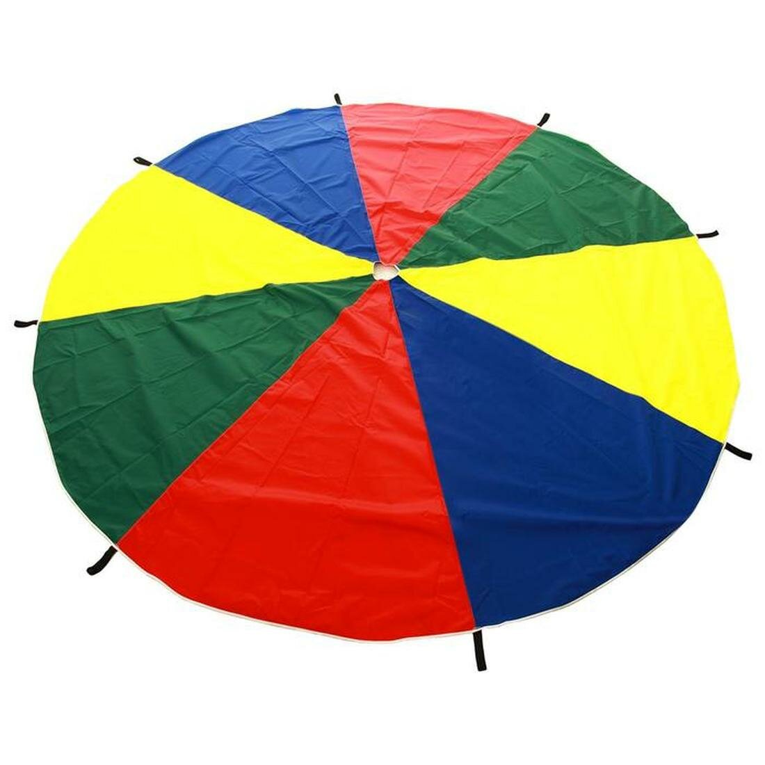 Парашют Сима-ленд 3441313, 8 секторов, 4 цвета, D-3м, 8 ручек, полиэстер
