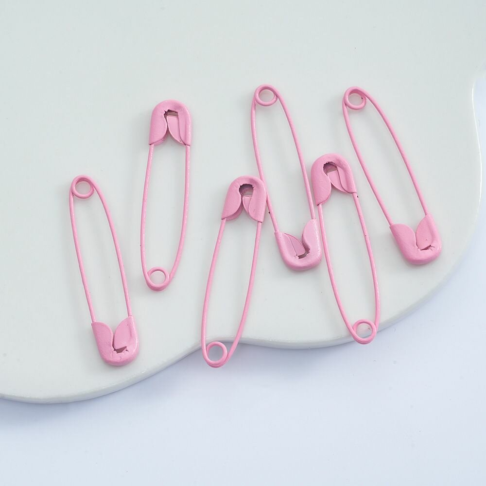 Булавки 31мм 50 шт розовые