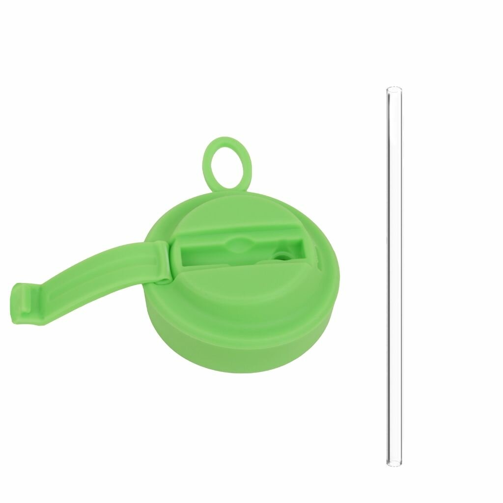 Силиконовая крышка и трубочка для банок с газировкой